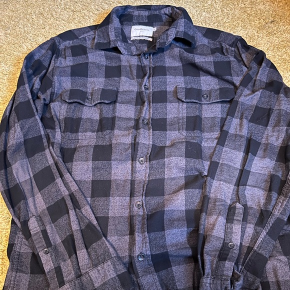Goodfellow & Co | Shirts | Goodfellow Co Target Flannel Black Gray ...